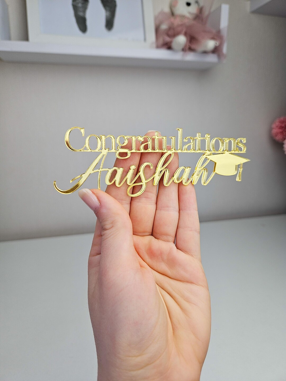 Congratulations Cake Topper | Congrats Charm | Graduation Cake Decor ...