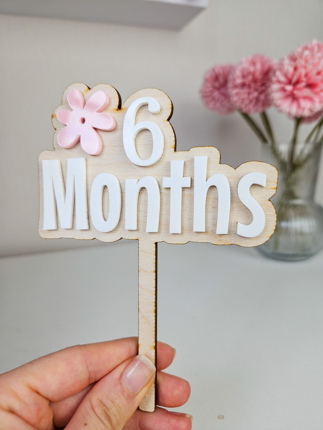 6 Months Topper | Halfway to One | Half Birthday Topper | 6 Months ...