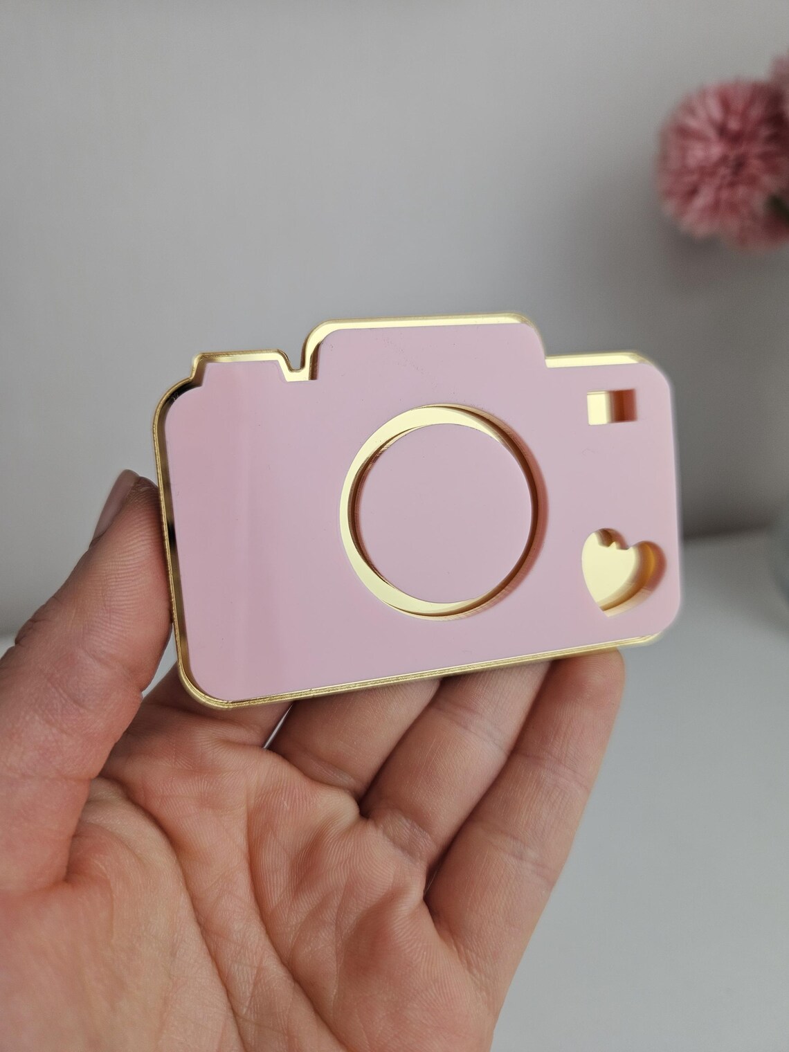 Acrylic Camera Cake Topper: Customizable Photographer Charm - Etsy