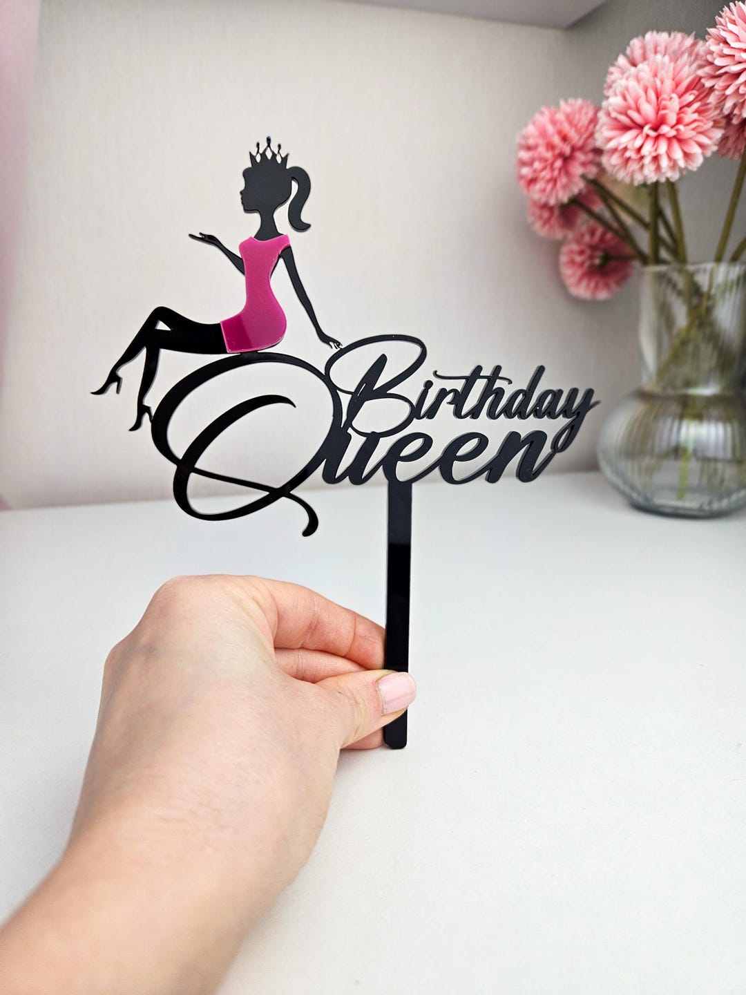 Birthday Queen | Happy Birthday | Princess Cake Topper | Woman ...