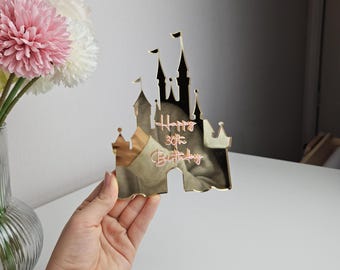 Princess Castle Cake Topper Personalized Custom Name Overlay Fairytale ...