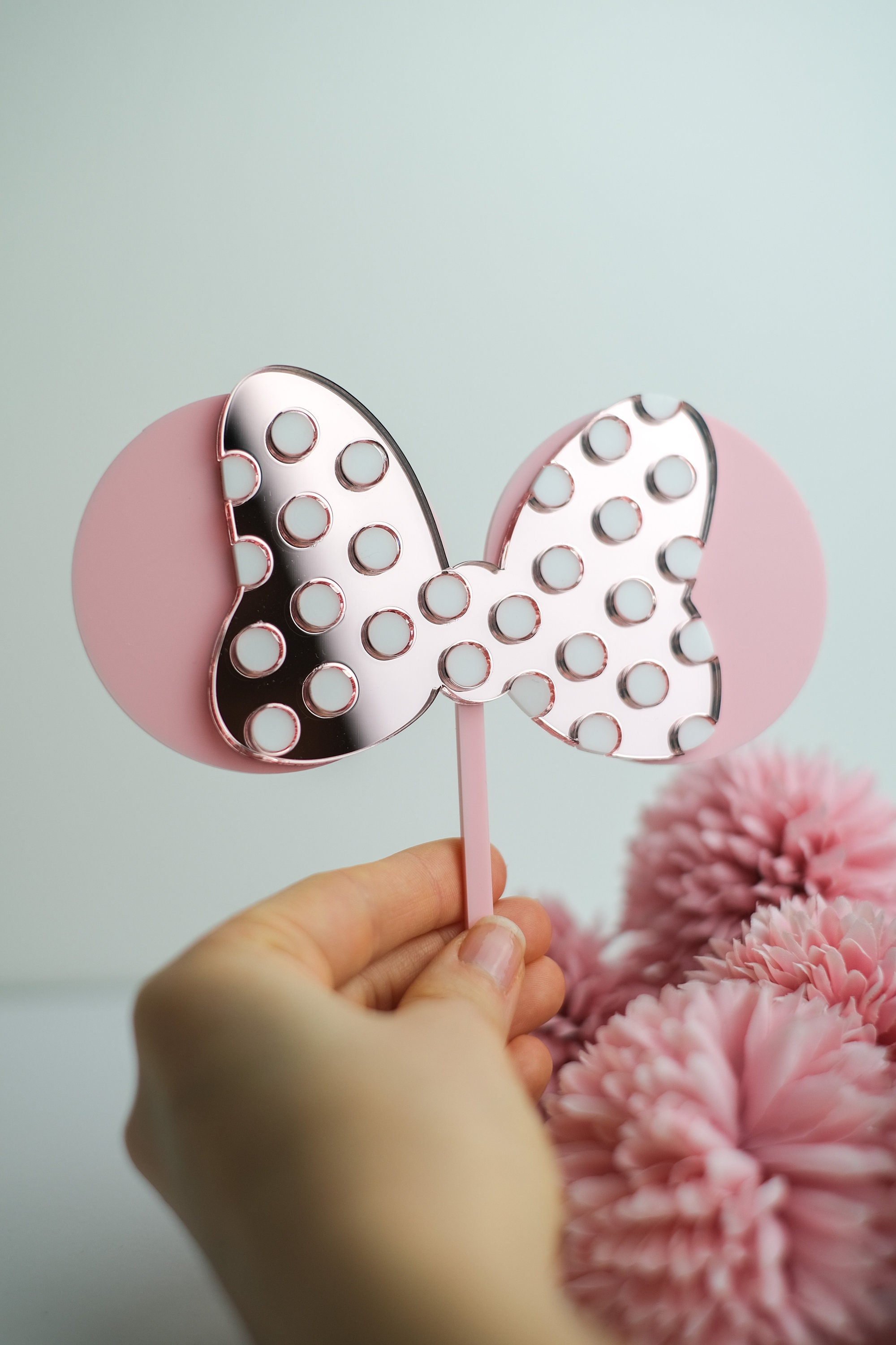Minnie Mouse Cake Topper Set - Etsy