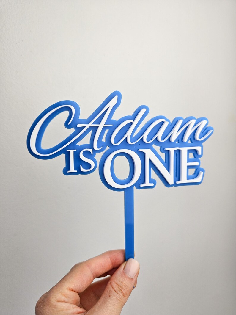 Personalized Name & Age Cake Topper: Custom Acrylic Birthday Decoration ...