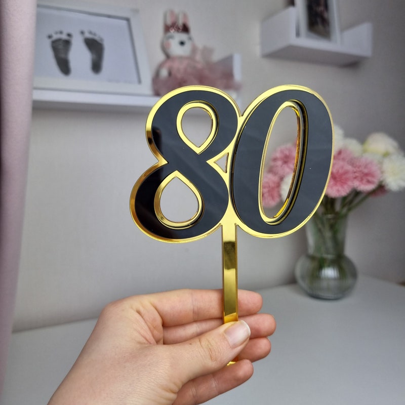 Number Cake Topper - Etsy