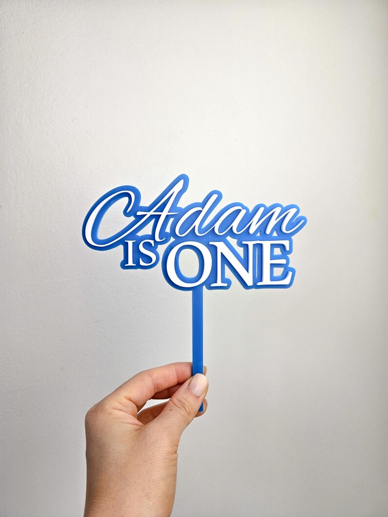 Personalized Name & Age Cake Topper: Custom Acrylic Birthday Decoration ...