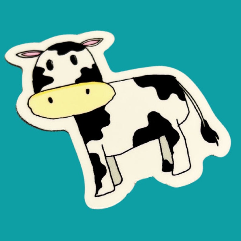 Cute Animal Die Cut Stickers (set of 7) - Etsy