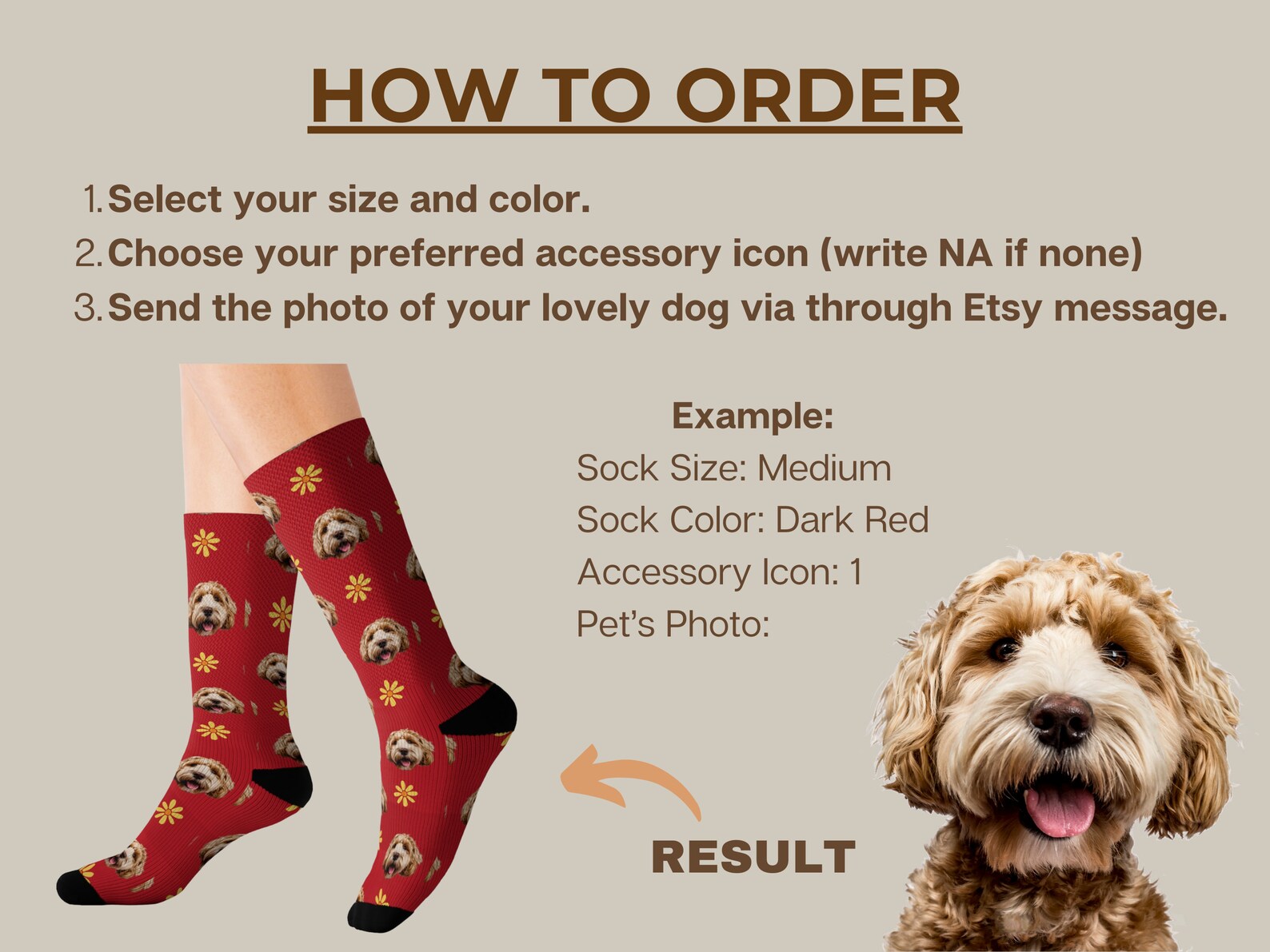 Custom Dog Socks, Customizable Socks With Dog Face, Custom Socks for ...