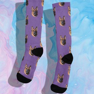 Custom Dog Socks, Customizable Socks With Dog Face, Custom Socks for ...