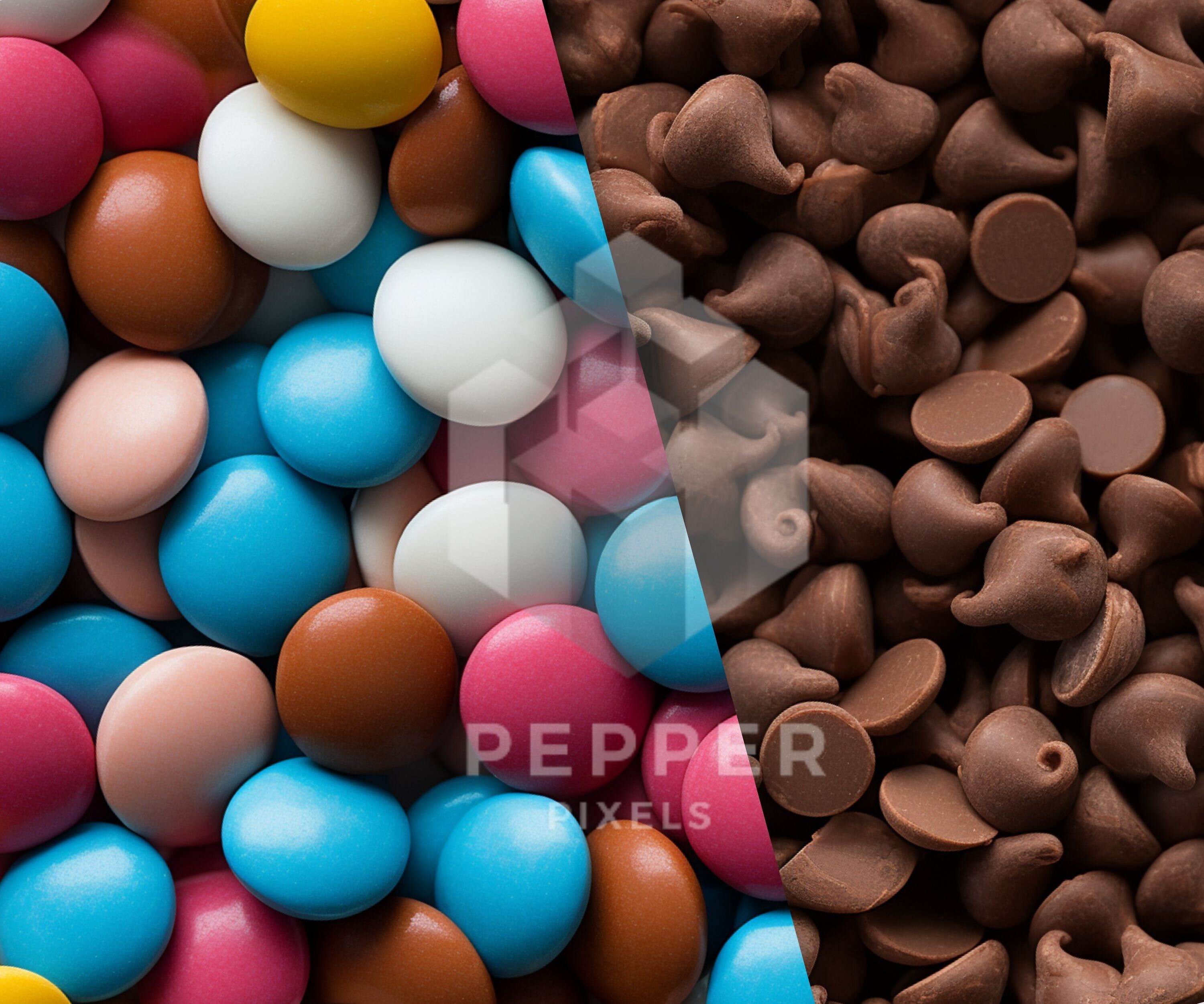 12 Sundae Toppings Digital Papers, Seamless Patterns, 12x12, Candy and ...