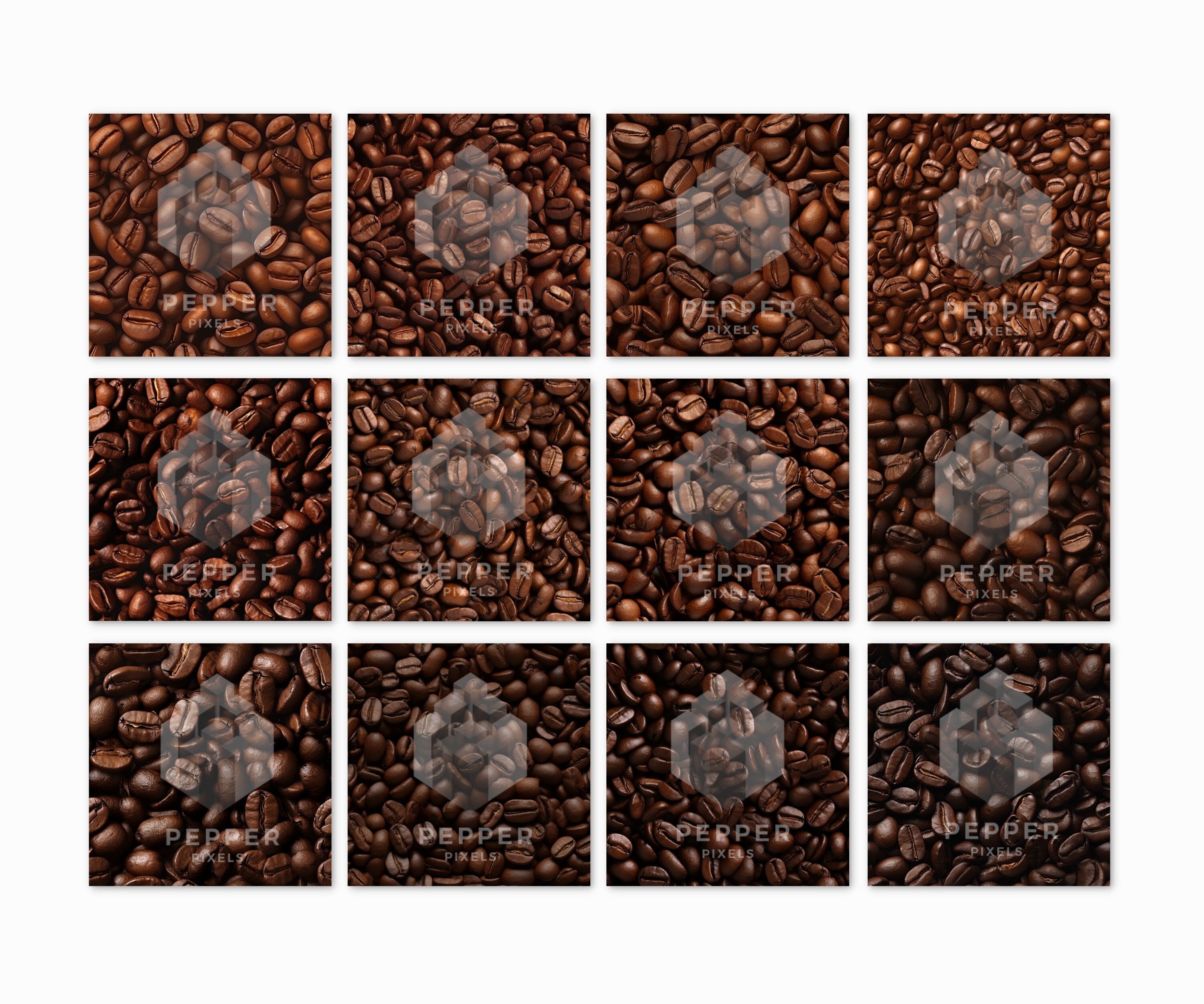 12 Java Joy Digital Papers, Seamless Patterns, 12x12, Realistic 3D ...