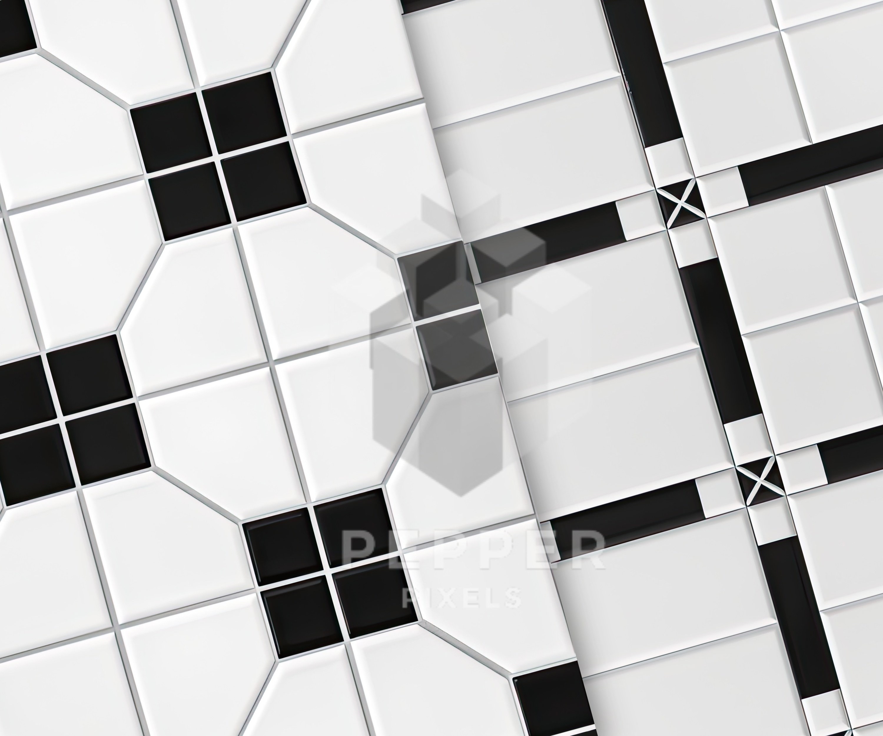 12 Tuxedo Tiles, Seamless Patterns, 12x12, Photo Realistic Textures of ...