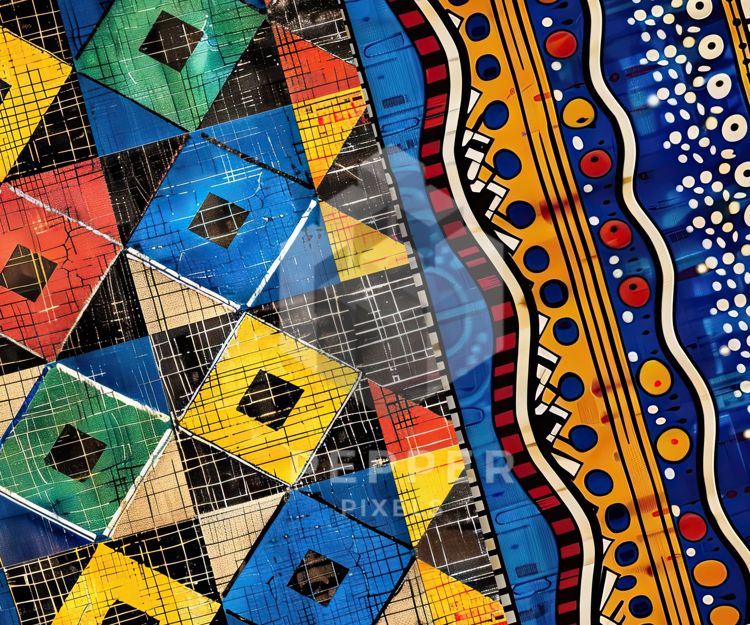 12 African Batik, Seamless Patterns, 12x12, 3D Photo Realistic Textures ...