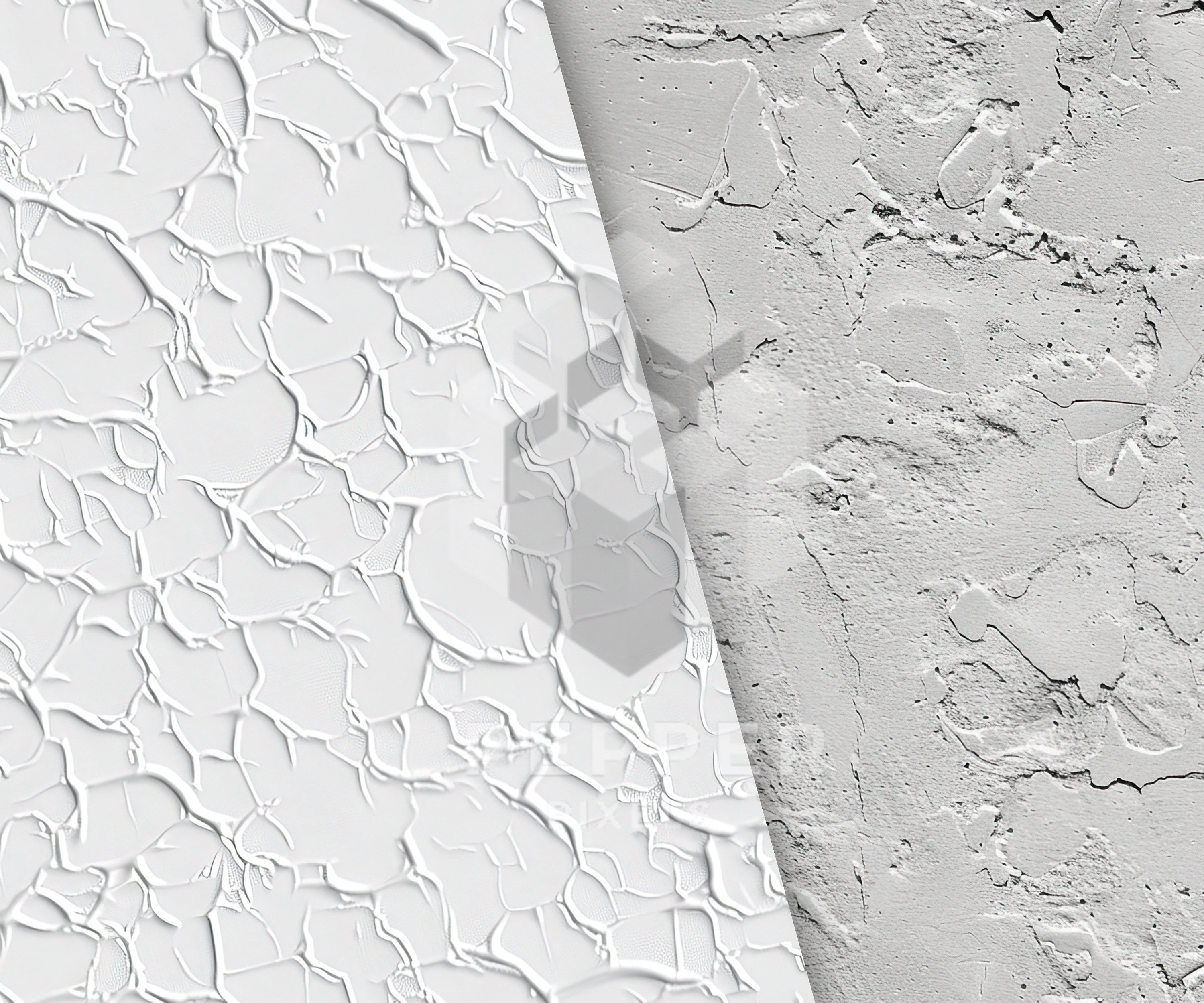 12 White Stucco, Seamless Patterns, 12x12, 3D Photo Realistic Textures ...