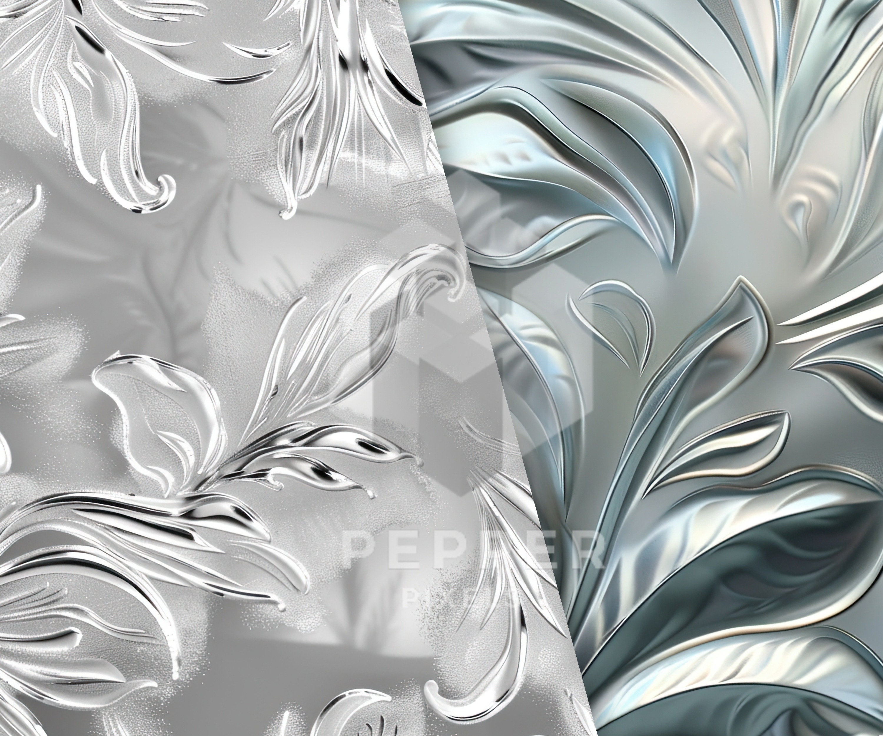 12 Frosted Glass, Seamless Patterns, 12x12, 3D Photo Realistic Textures ...