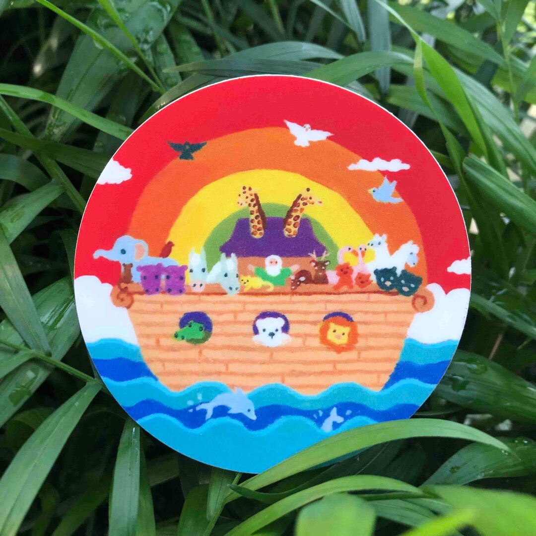 Noah's Ark Sticker | Catholic Artwork | Catholic Gift for Kids ...