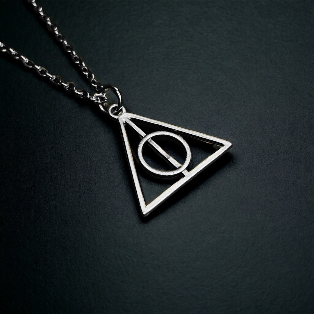 Harry Potter Deathly Hallows Necklace, Magical Jewelry For, Wizardry ...