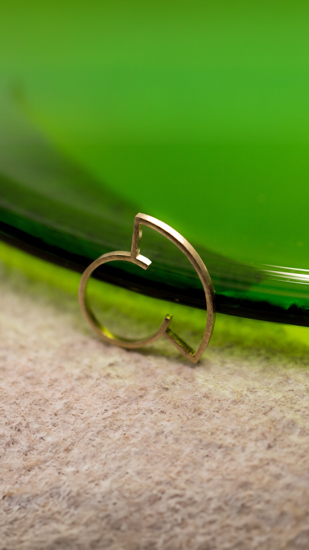 Smart Ring Gold Delicate Ring Modernist Daily Jewelry Thin Cocktail Ring Brass Ring Geometric ...