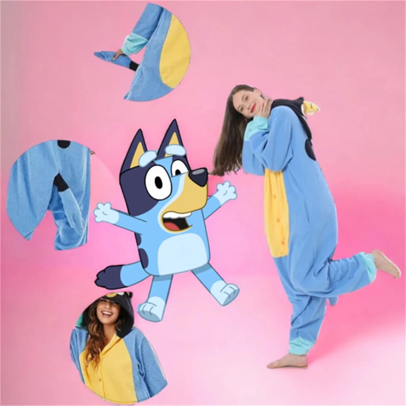 Bluey and Bingo Adult Kigurumi Cosplay Costume Christmas and - Etsy