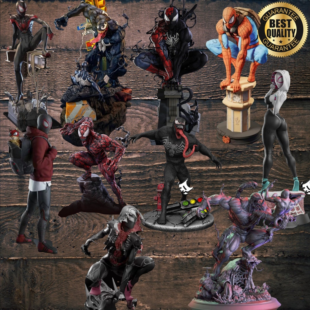 Pack Spider Man Stl Files for 3D Printing Instant Download - Etsy