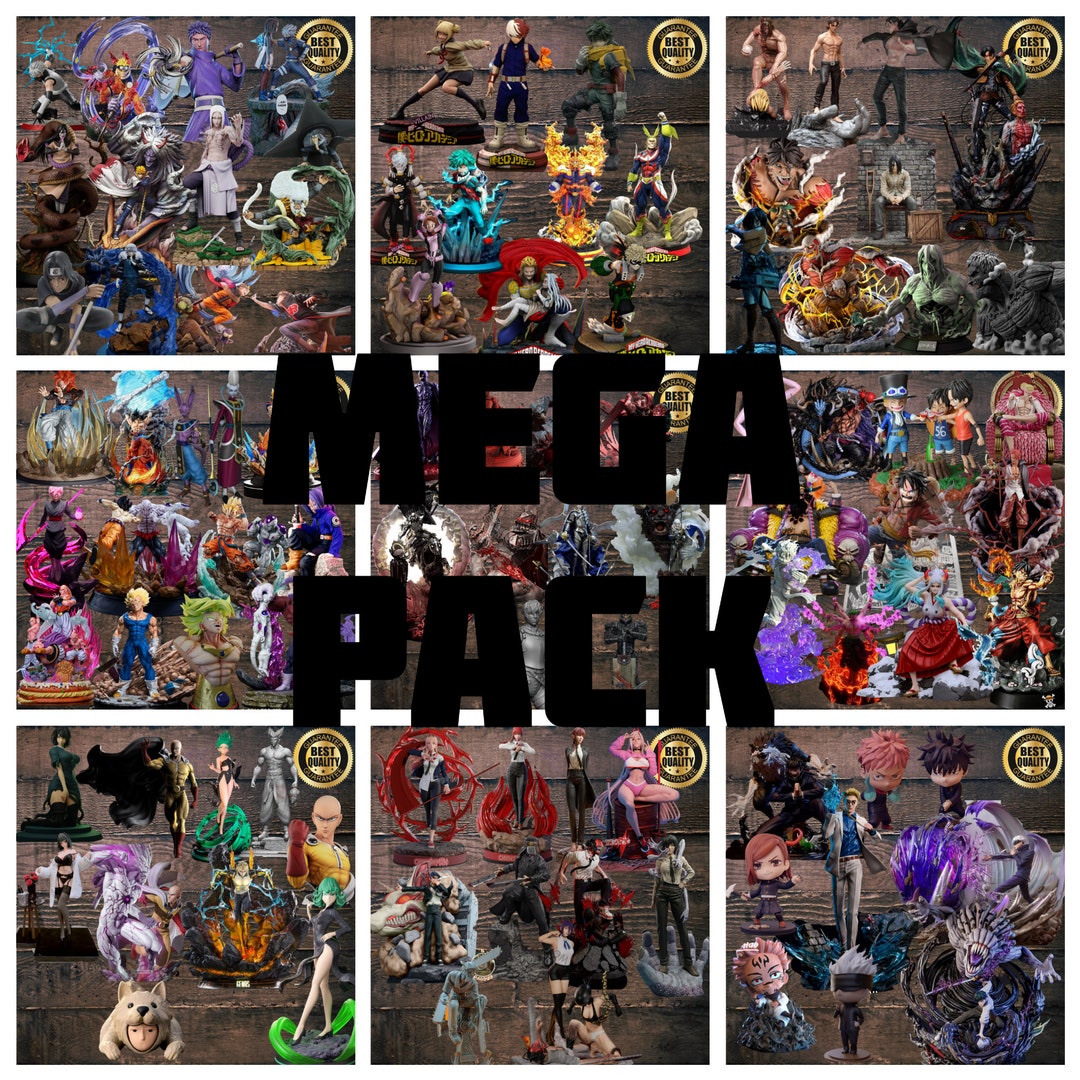 Pack ANIME STL Files for 3D Printing Instant Download Drive - Etsy