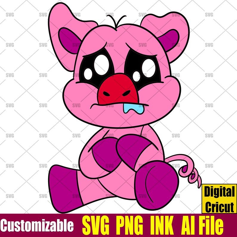 Humanized Pickypiggy SVG Humanized Hoppy Hopscoth Coloring Pages ...