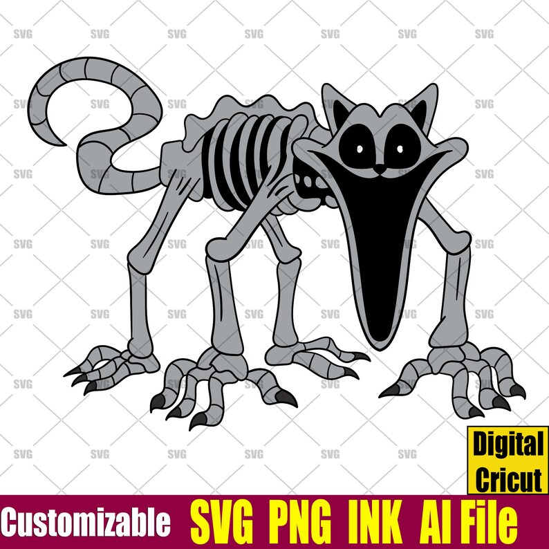 Smiling Critters Nightmare Catnap From Poppy Playtime SVG Coloring ...