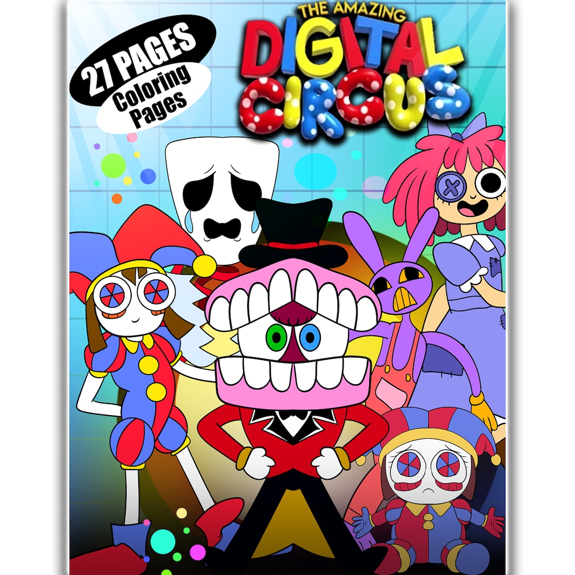 Las increíbles páginas para colorear digitales del circo digital de Jax ...