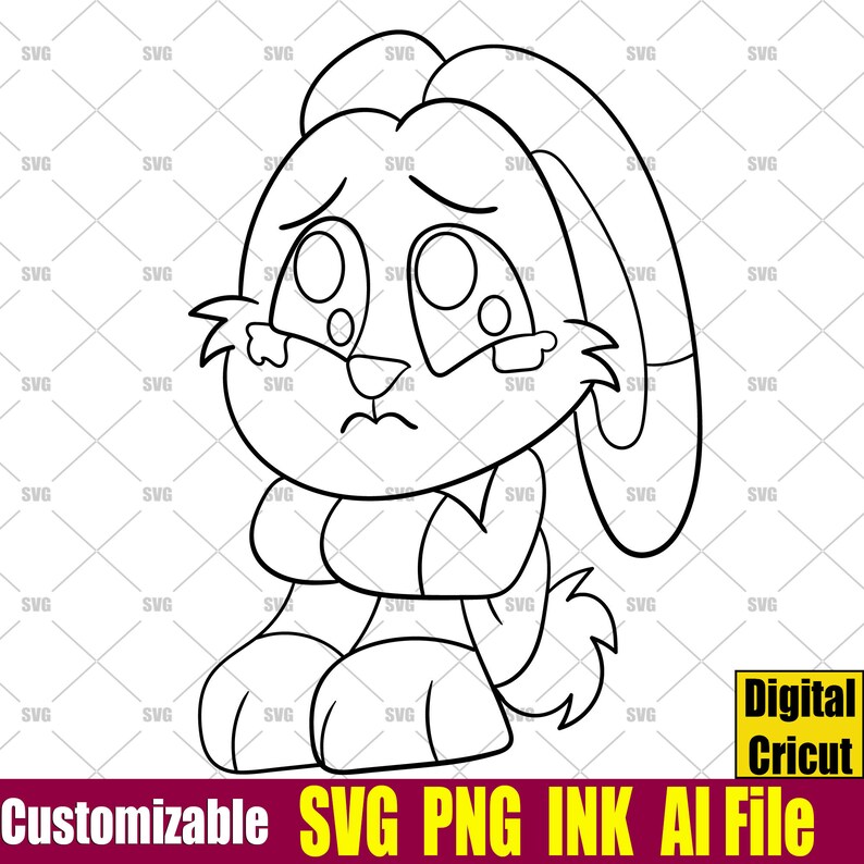 Humanized Pickypiggy SVG Humanized Hoppy Hopscoth Coloring Pages ...