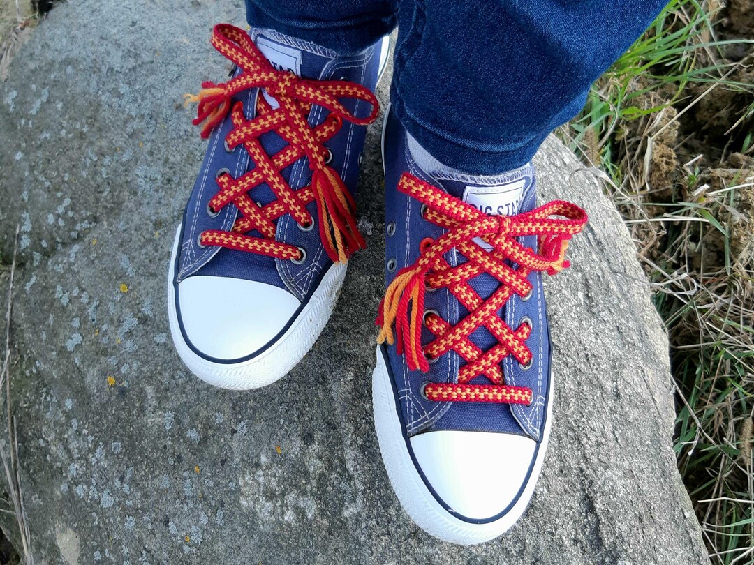 Shoelaces - Merino Wool. Tabby Weaving on Rigid Heddle (comb, Inkle ...