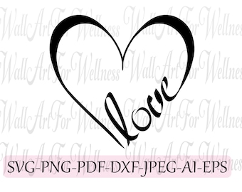 Open Heart Digital Download - Ai-eps-png-svg - Etsy