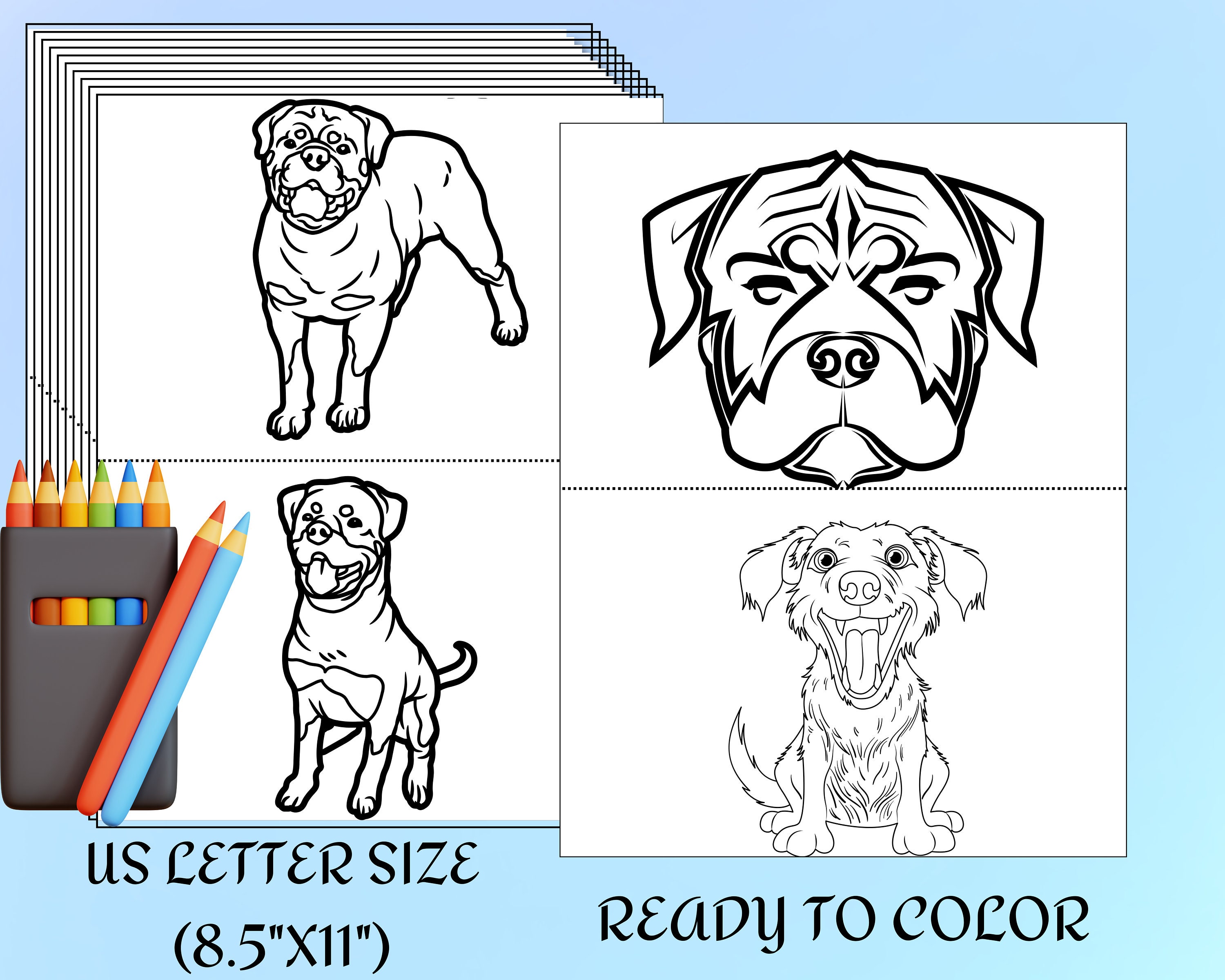 Digital Printable Colouring Sheets Instant Digital Download Funy Sweet ...