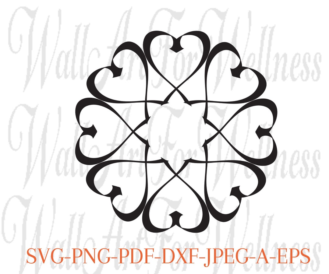 Heart Svg, Open Heart Svg, Vector Design, Digital Download, Heart Png ...