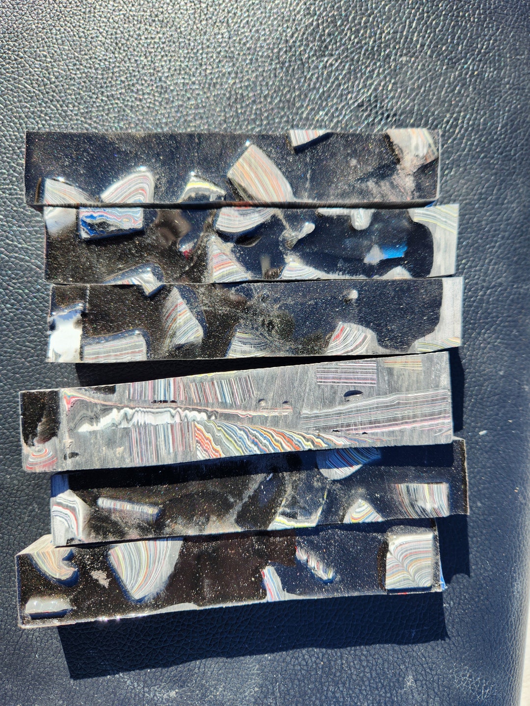 Stabilized Cast Fordite Pen Blank - Etsy