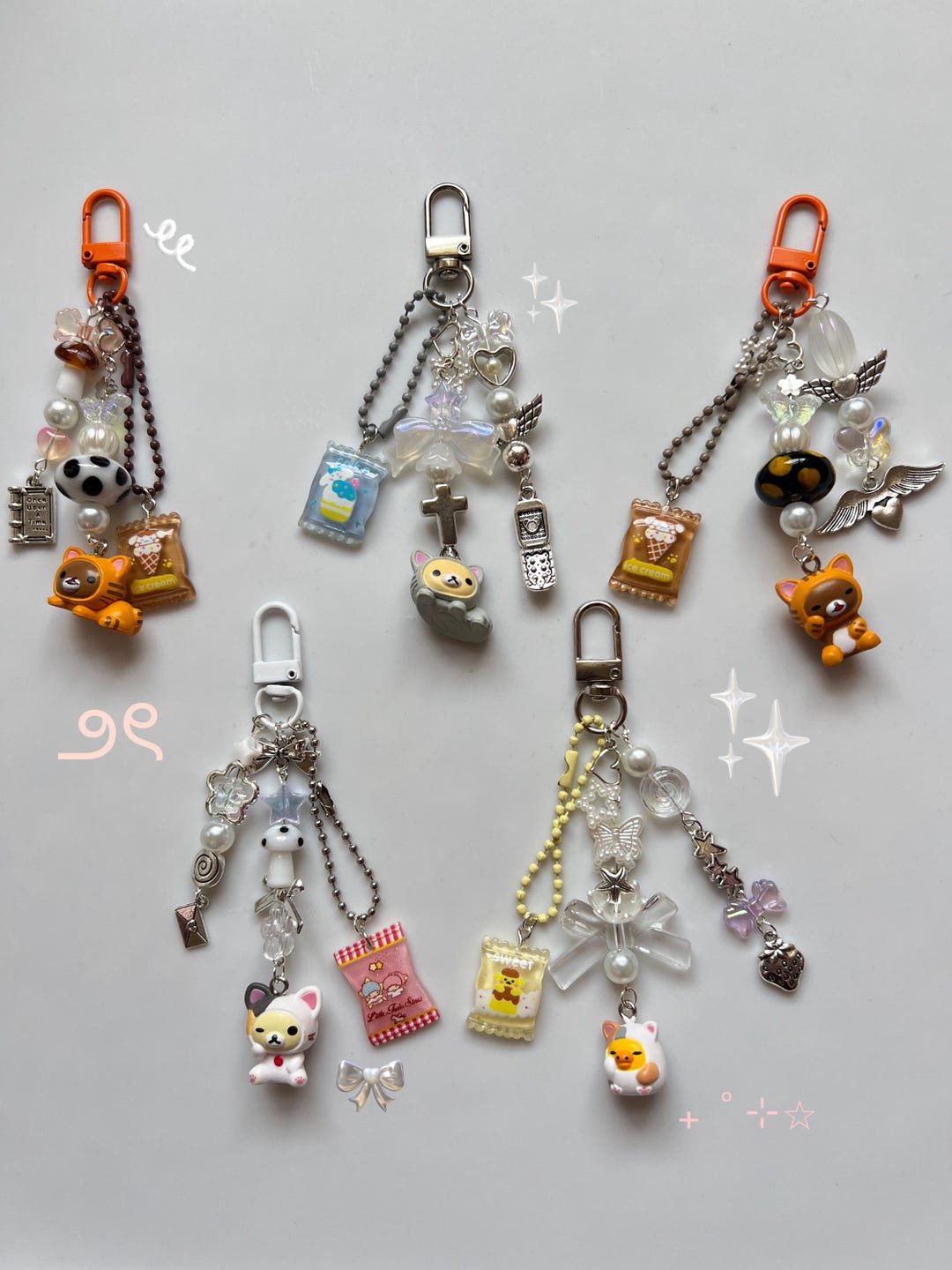 Rilakkuma Keychain: Handmade Bag Decoration, Purse Charm - Etsy