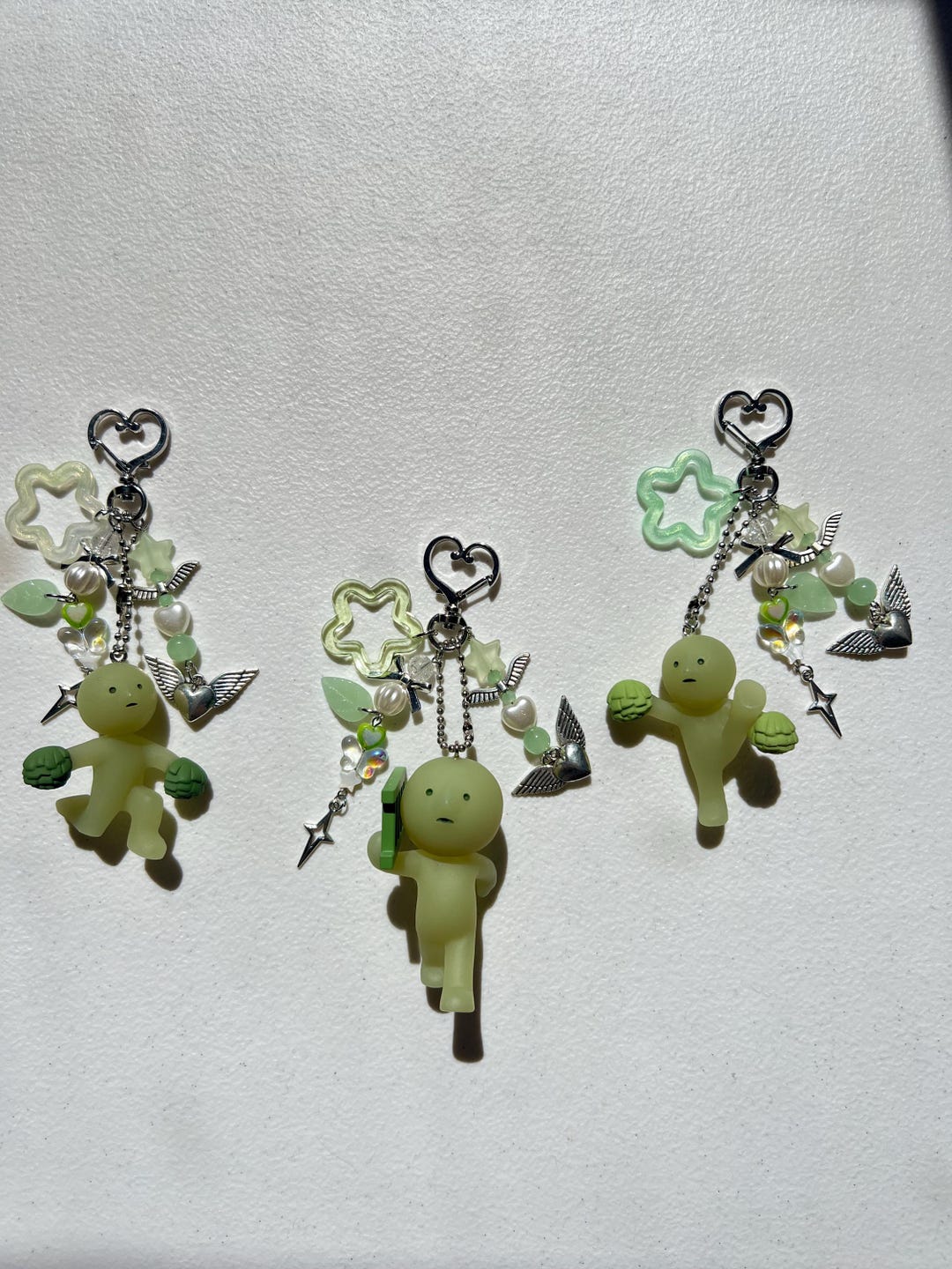 Smiski Keychains/ Made From Authentic Smiski - Etsy