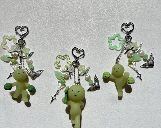 Smiski Keychains/ Made From Authentic Smiski - Etsy