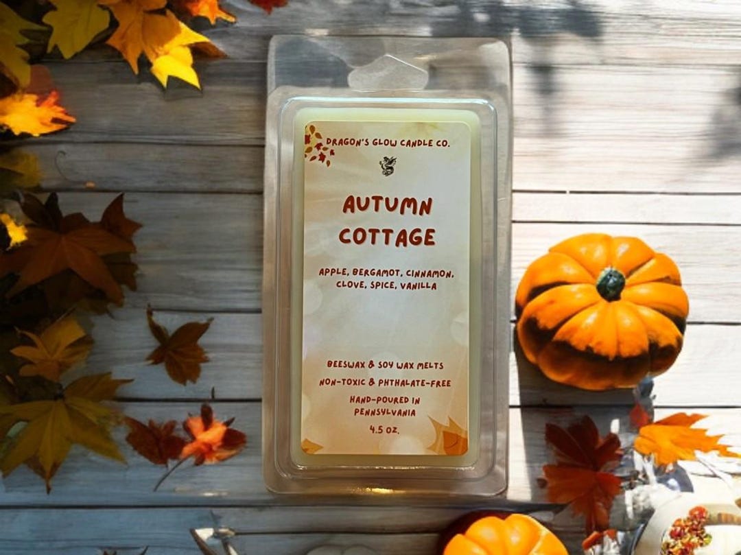 Autumn Cottage LARGE 8 Cubes Fall Scented Wax Melts Tarts Phthalate ...