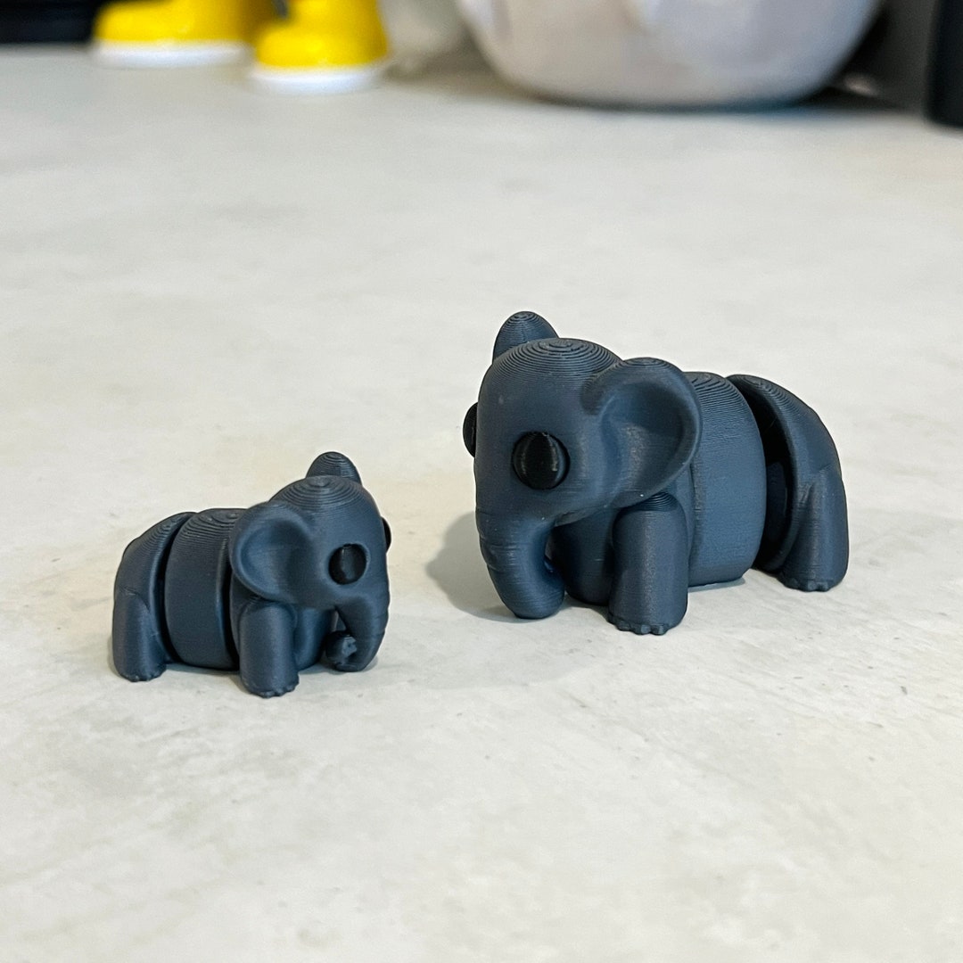3D Printed Mini Elephant Multiply Sizes Available Assorted Sensory Pets ...