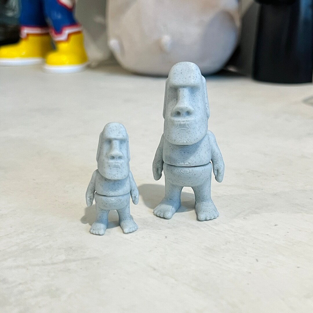 3D Printed Mini Moai Multiply Sizes Available Assorted Sensory Pets ...