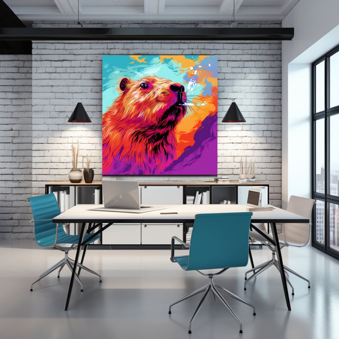 Capybara Pop Art High Resolution - Etsy