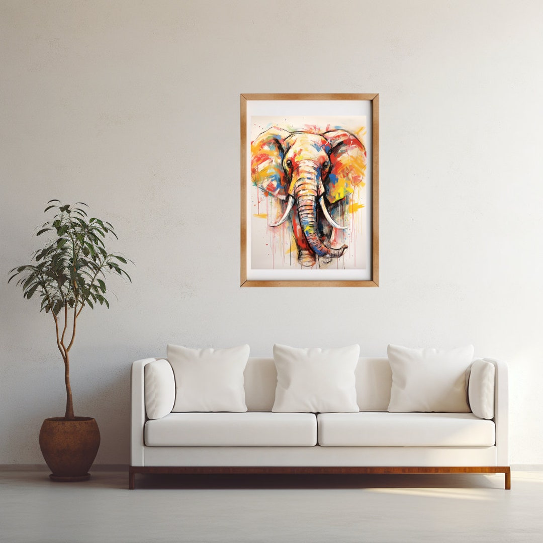 Elephant Color High Resolution - Etsy