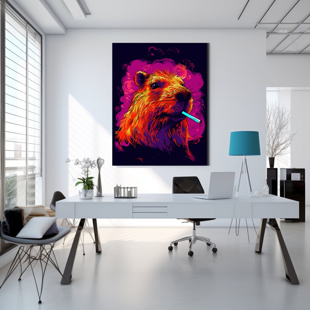 Capybara Pot Art High Resolution - Etsy