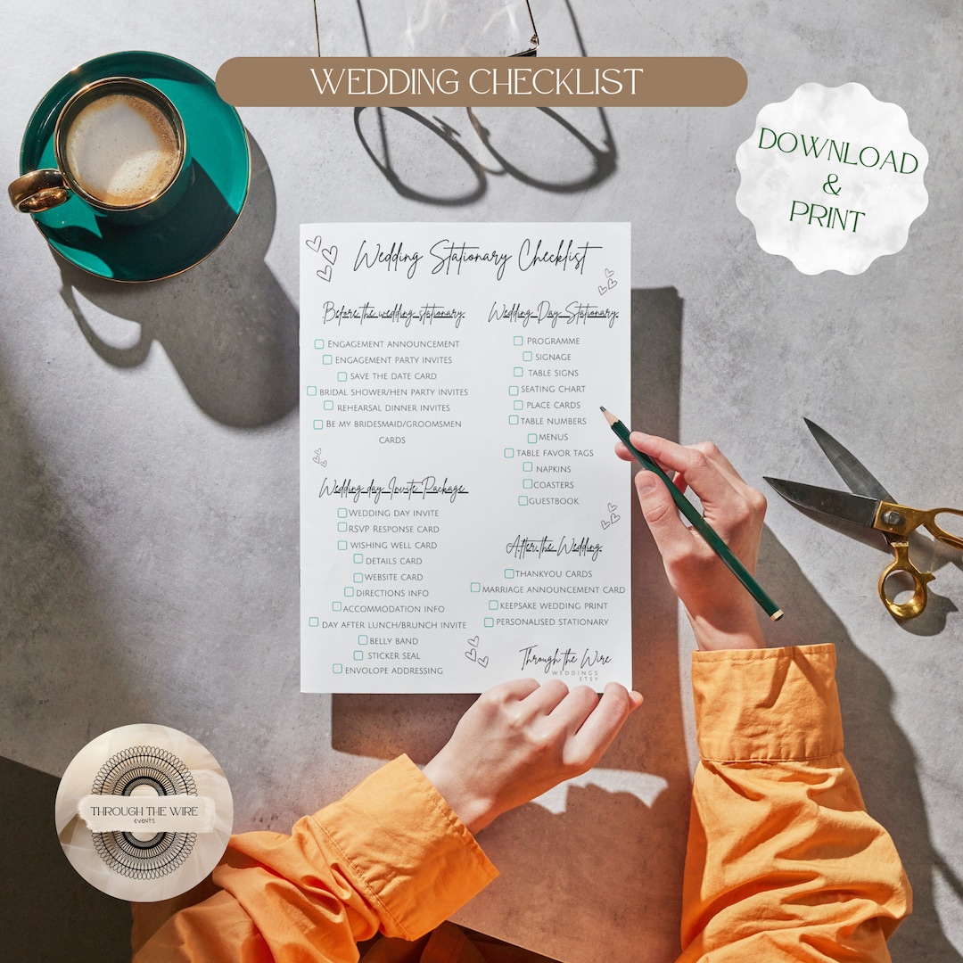 Wedding Day Checklist, DIY Planner, Printable To-do List, to Do ...