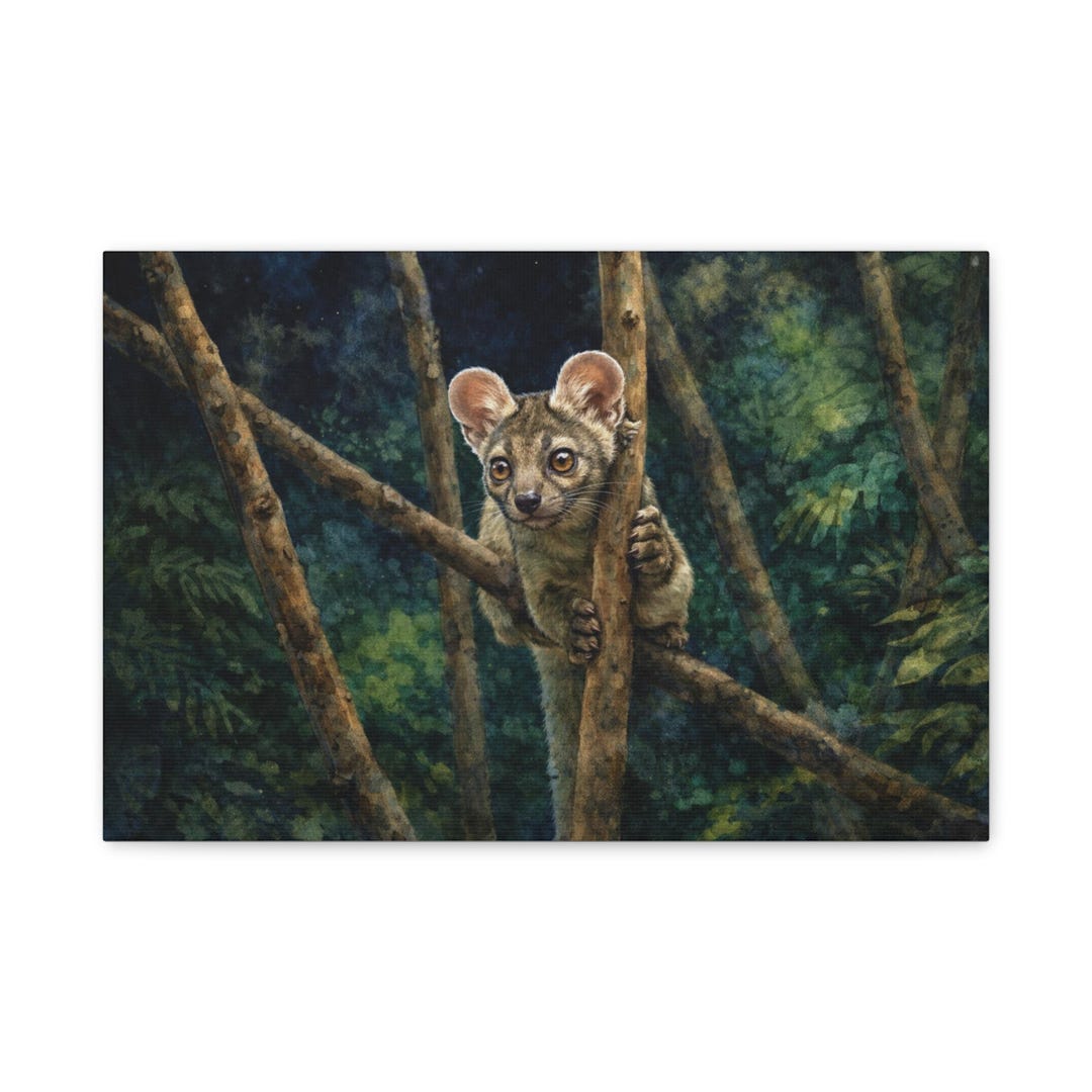 Fossa Canvas Print: Forest Animal Wall Art - Etsy