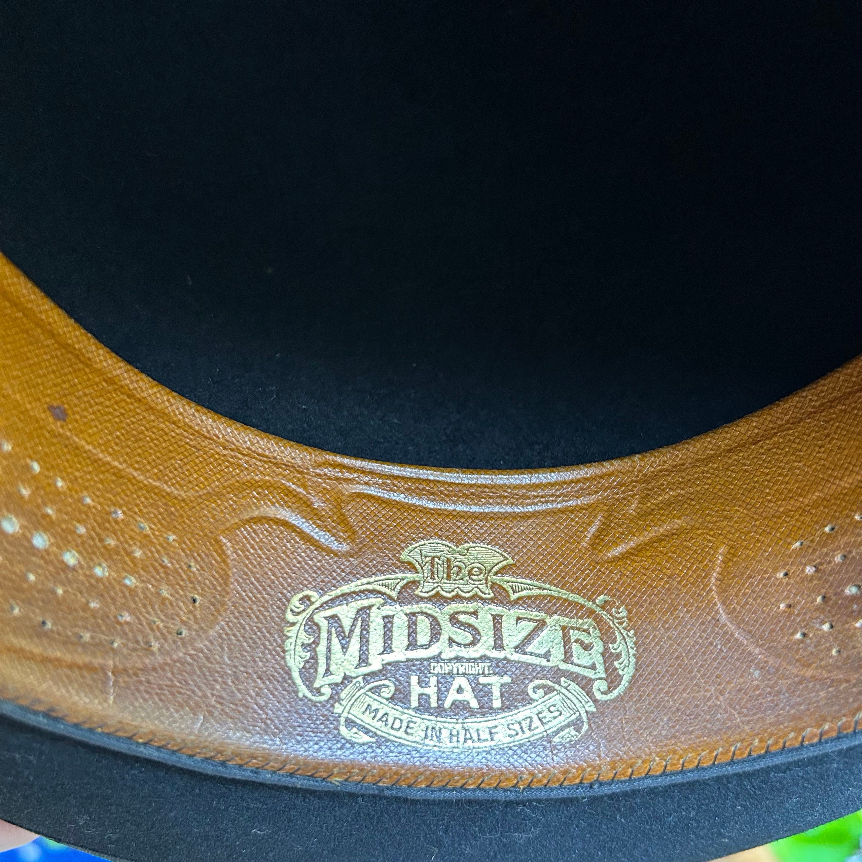 Vintage Black Bowler Hat 6 1/2 the Midsize Hat From J Edwards 100 High ...