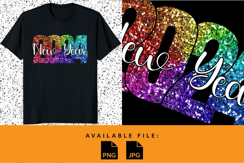 Hello New Year 2024 Png Sublimation Design, Happy New Year Png Sublimation Design, New Year Eve ...