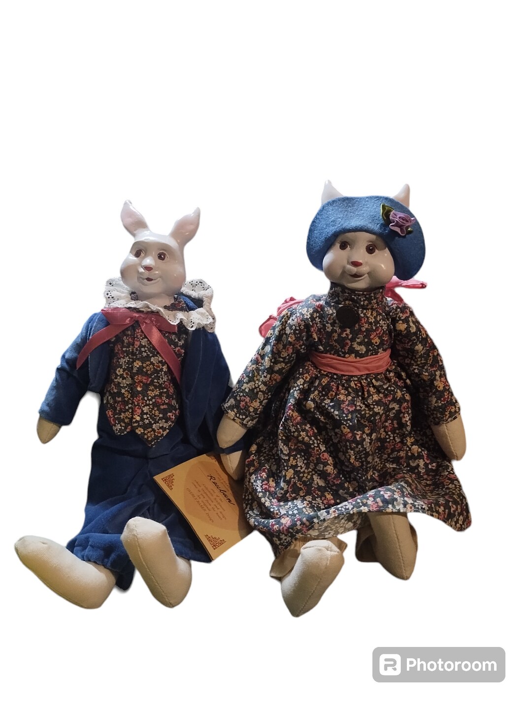 Vintage Oliver Rabbits Collection Mother and Reuben NWT Deadstock - Etsy