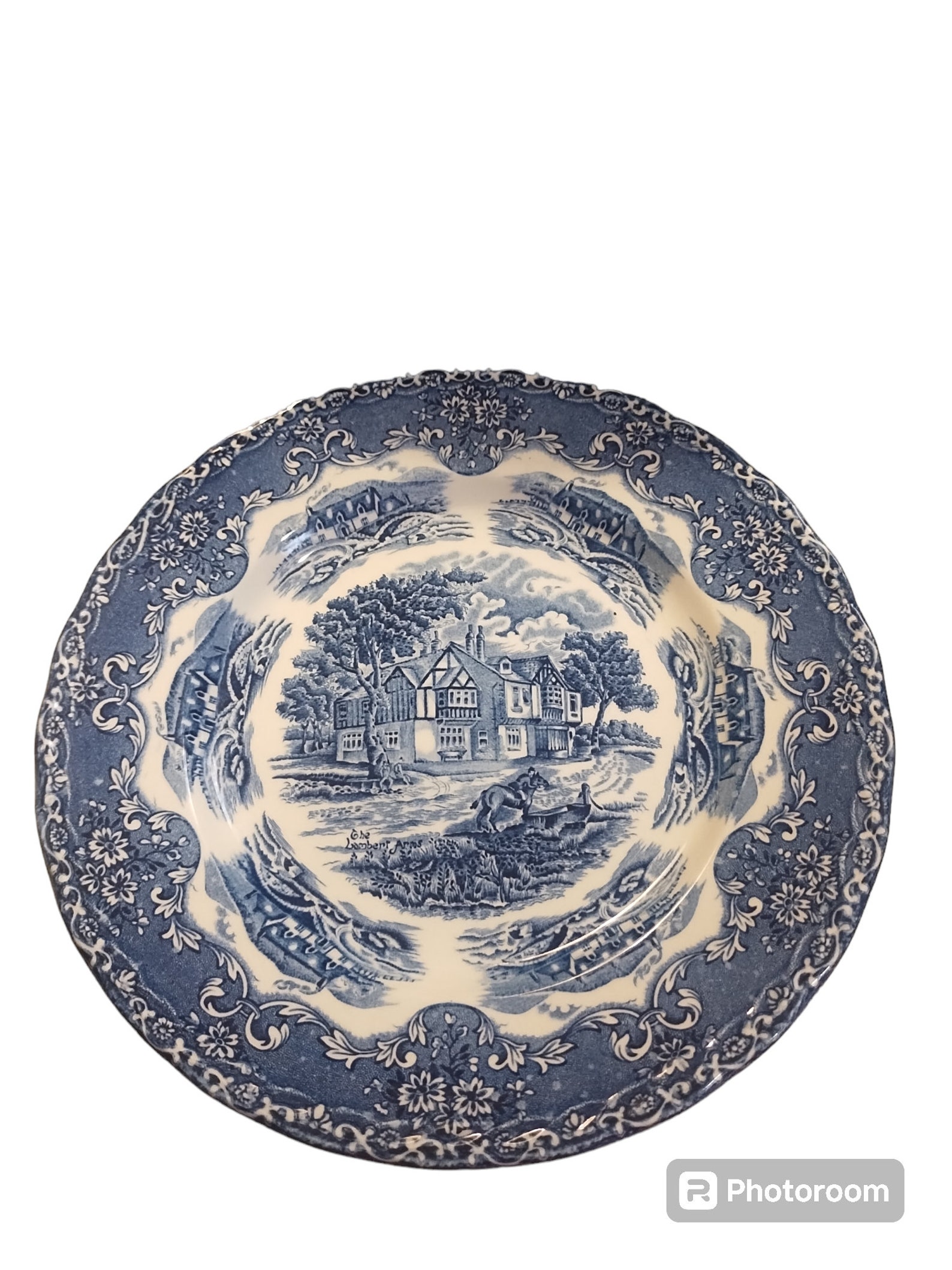 Vintage Rustic Farmhouse Blue Collectible Plate Gift Giving Bridal ...