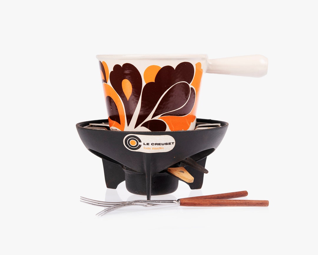 Vintage Le Creuset Fondue From the 1970s French Cast Iron Casserole ...