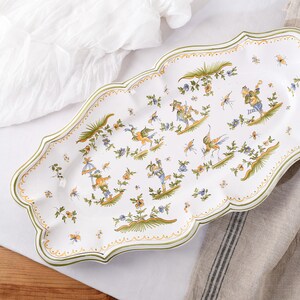 Moustiers Large Ceramic Platter for Wall Decor - French Antique Hand ...